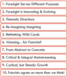 10 Reflections on Foresight | Hinesight....for Foresight