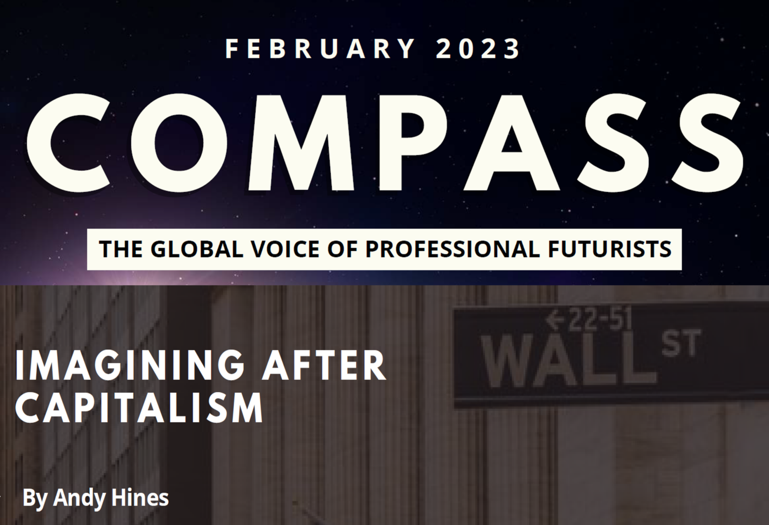 Imagining After Capitalism Article | Hinesight....for Foresight